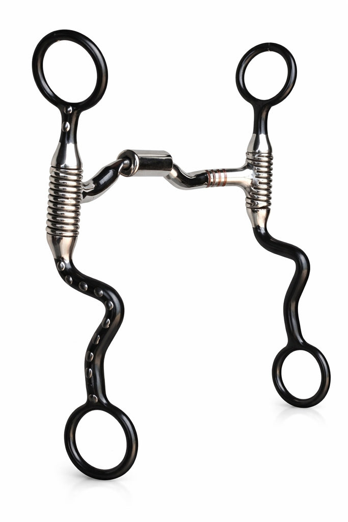 Western Comfort Jointed Low-Port Swivel Mouth Long Shank Futurity Bit ...