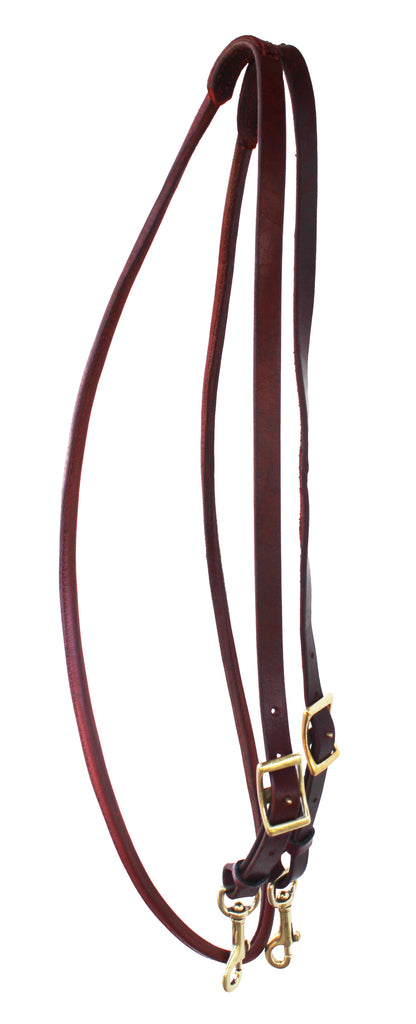 Horse Western Rolled Latigo Barrel Leather Reins Brass Bolt Snaps 66RT ...