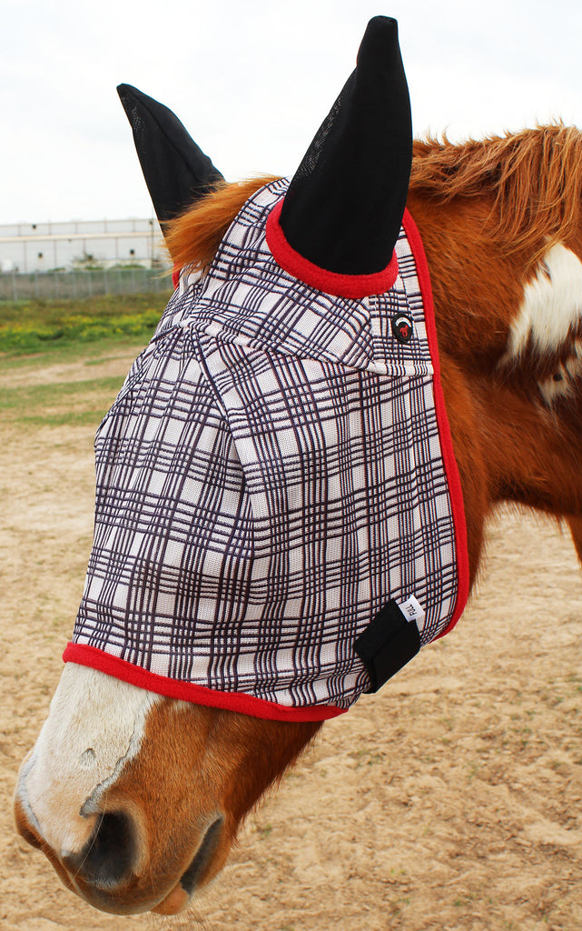 Equine Horse FlyMask Summer Spring Airflow Mesh 73214RD — Challenger