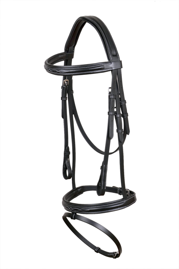 Horse English All-Purpose Fancy Stitch Leather Flash Bridle 803MIB01 ...